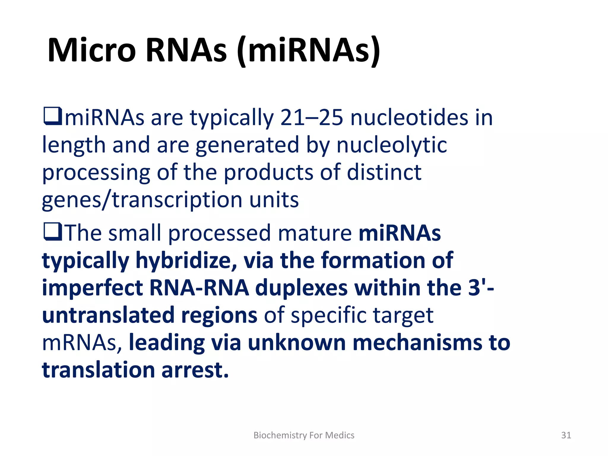 RNA- Structure, Types and Functions | PPTX