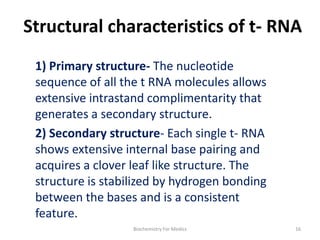 RNA- Structure, Types and Functions | PPTX