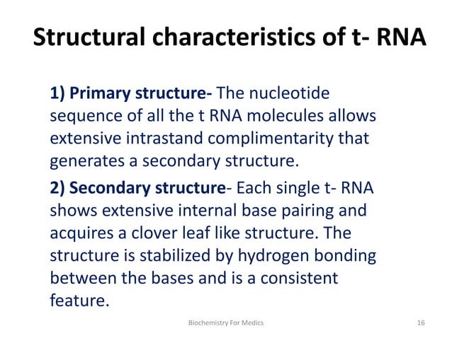 RNA- Structure, Types and Functions | PPTX