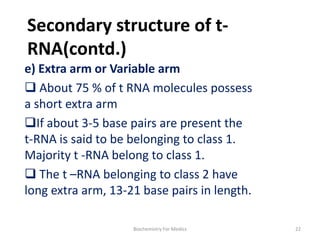 RNA- Structure, Types and Functions | PPTX