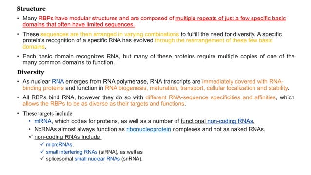 Rna Protein Interactions Briefpptx Programming Languages Computing