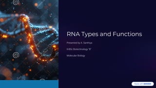 RNA-Types-and-Functions.pdfmolecular bio | PDF