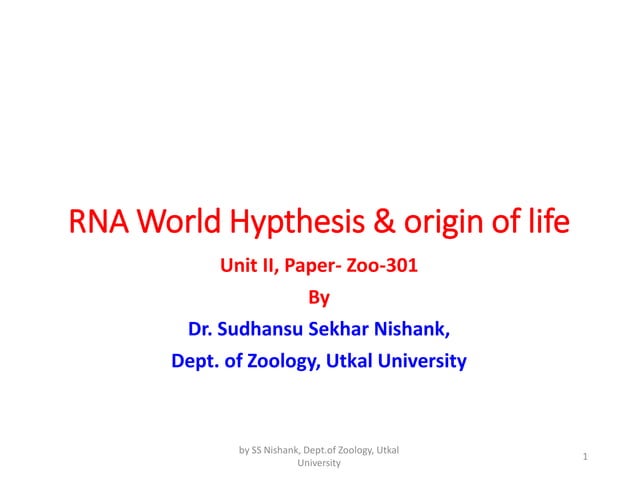 RNA-world-hypothesis-origin-of-life.pdf | Geology | Science