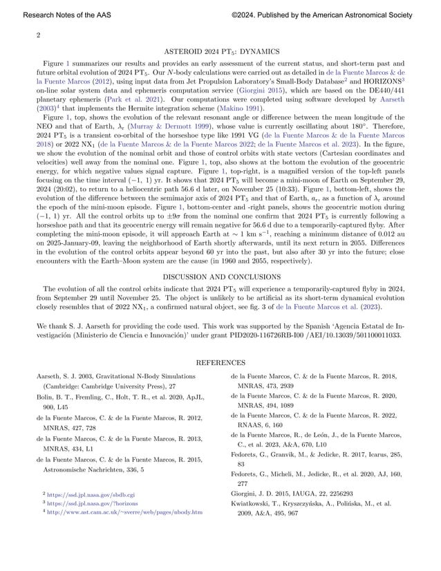 A Two-month Mini-moon: 2024 PT5 Captured by Earth from September to ...