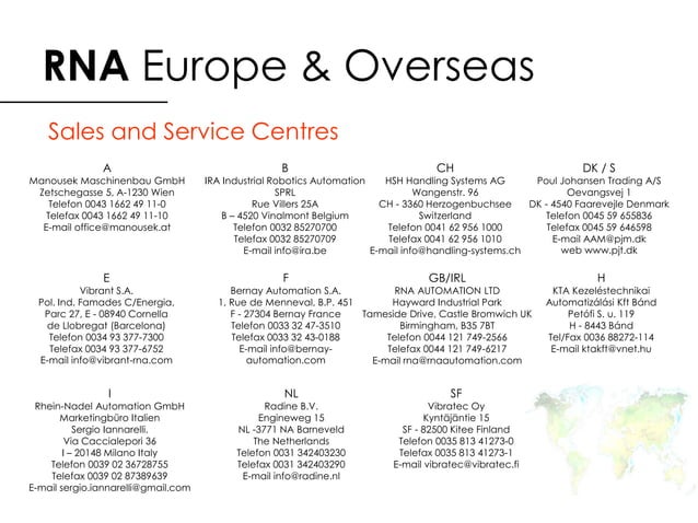 RNA Automation presentation (2014) | PPT