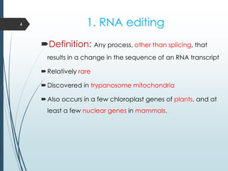 RNA editing | PPTX