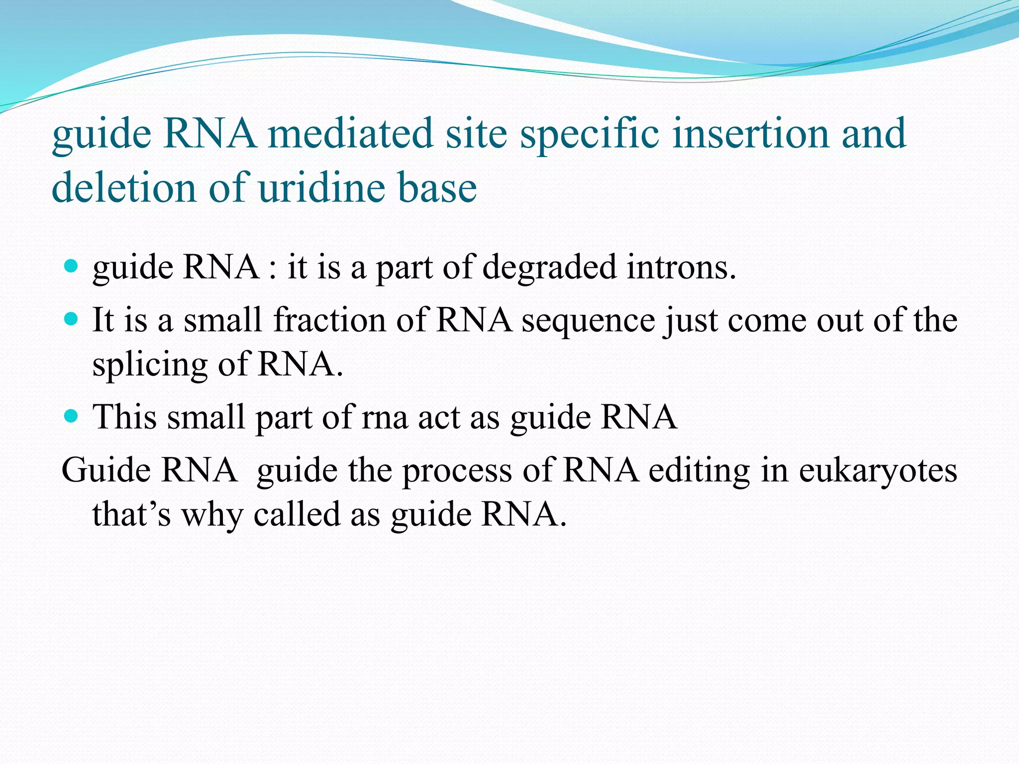 RNA editing | PPTX