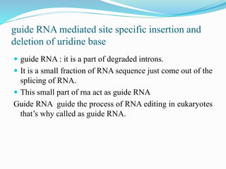 RNA editing | PPTX