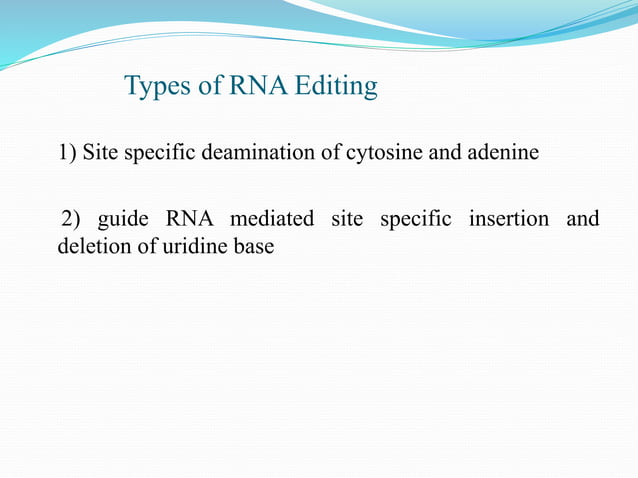 RNA editing | PPTX | Programming Languages | Computing