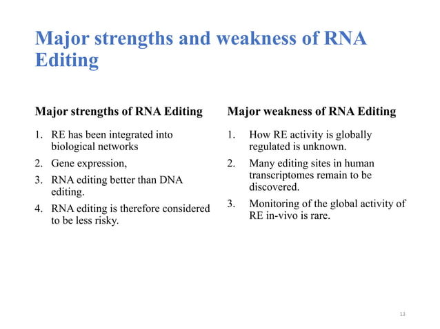 RNA_EDITING.pptx | Programming Languages | Computing