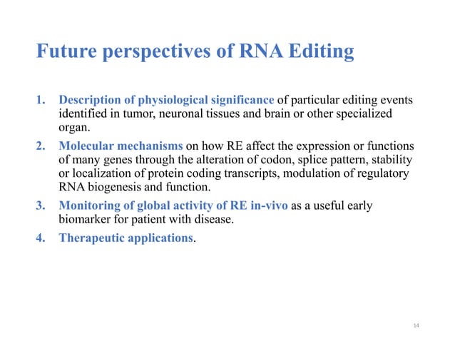 RNA_EDITING.pptx | Programming Languages | Computing