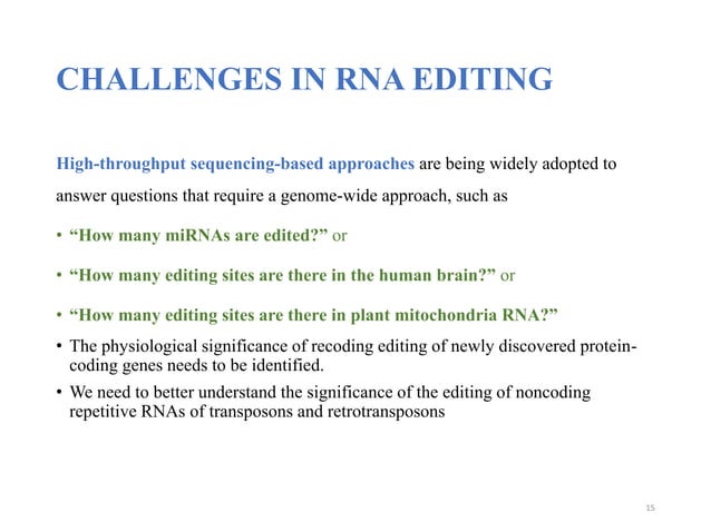 RNA_EDITING.pptx | Programming Languages | Computing