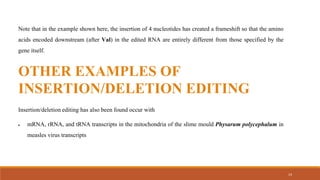RNA editing_Insertion and substitution editing.pptx