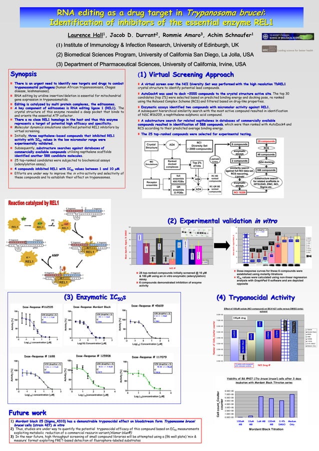Rna editing as a drug target identification of inhibitors of rel 1 bsp ...