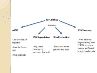 Rna editing, protein splicing & codon bias | PPT