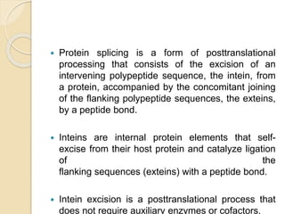 Rna editing, protein splicing & codon bias | PPT
