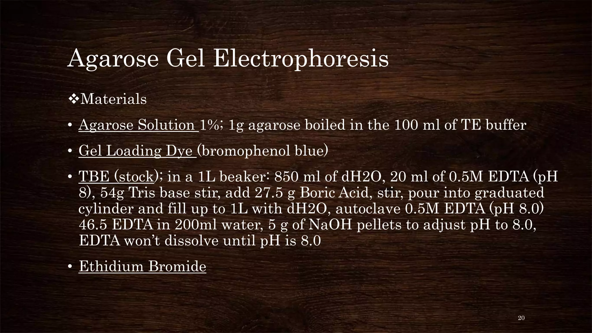 RNA extraction and gel electrophoresis | PPTX