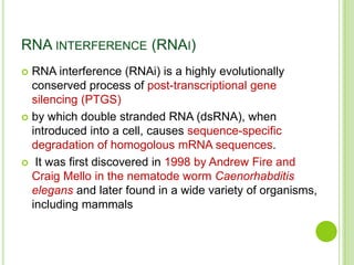 RNA interference | PPTX