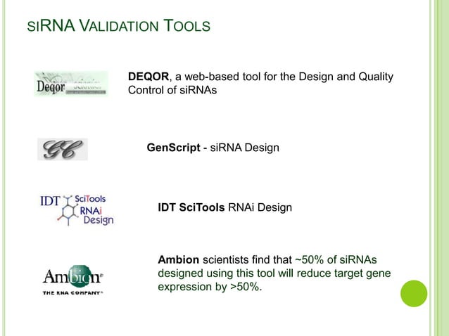 RNA interference | PPTX | Programming Languages | Computing