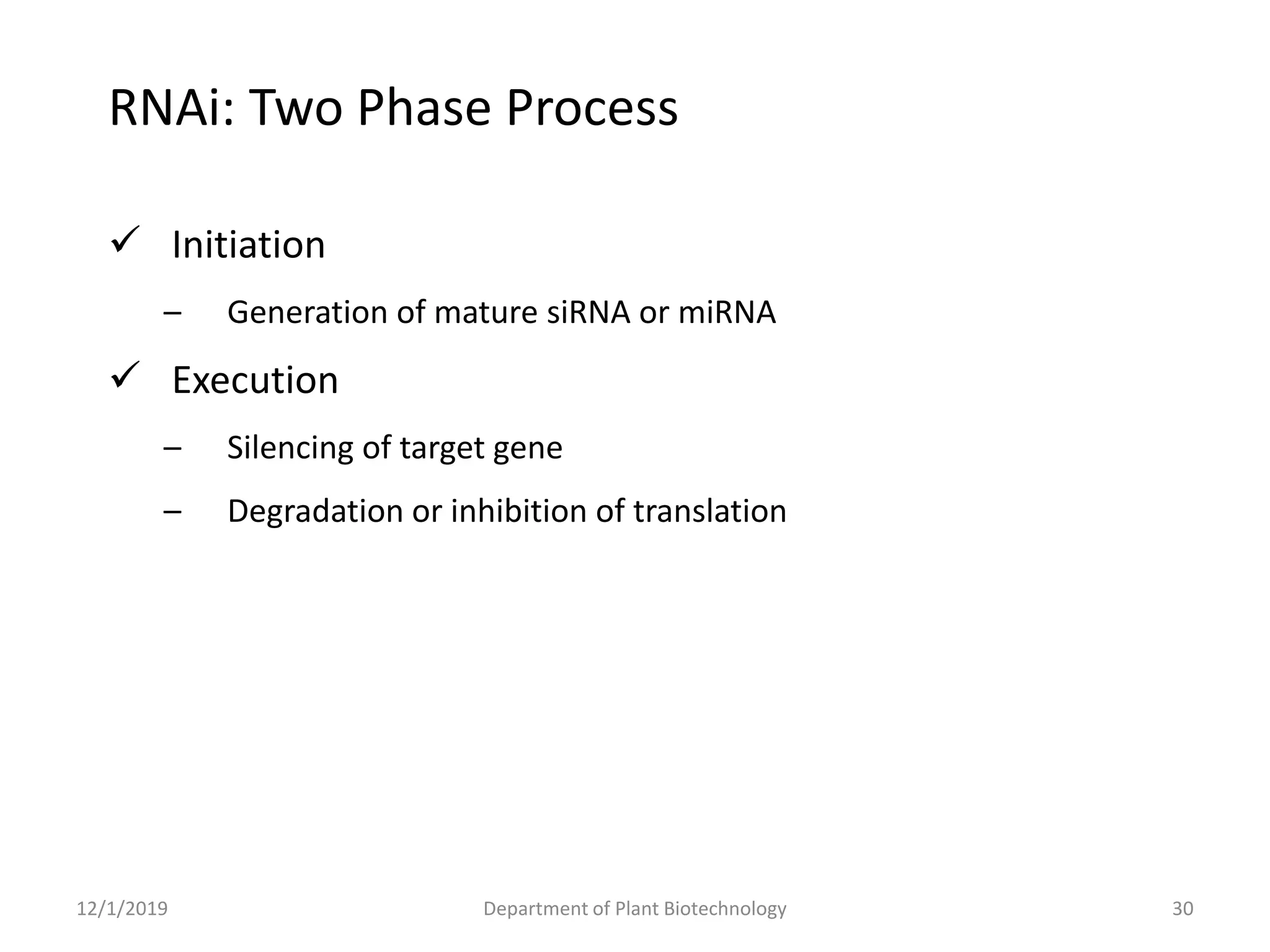 RNA Interference (RNAi) | PPTX