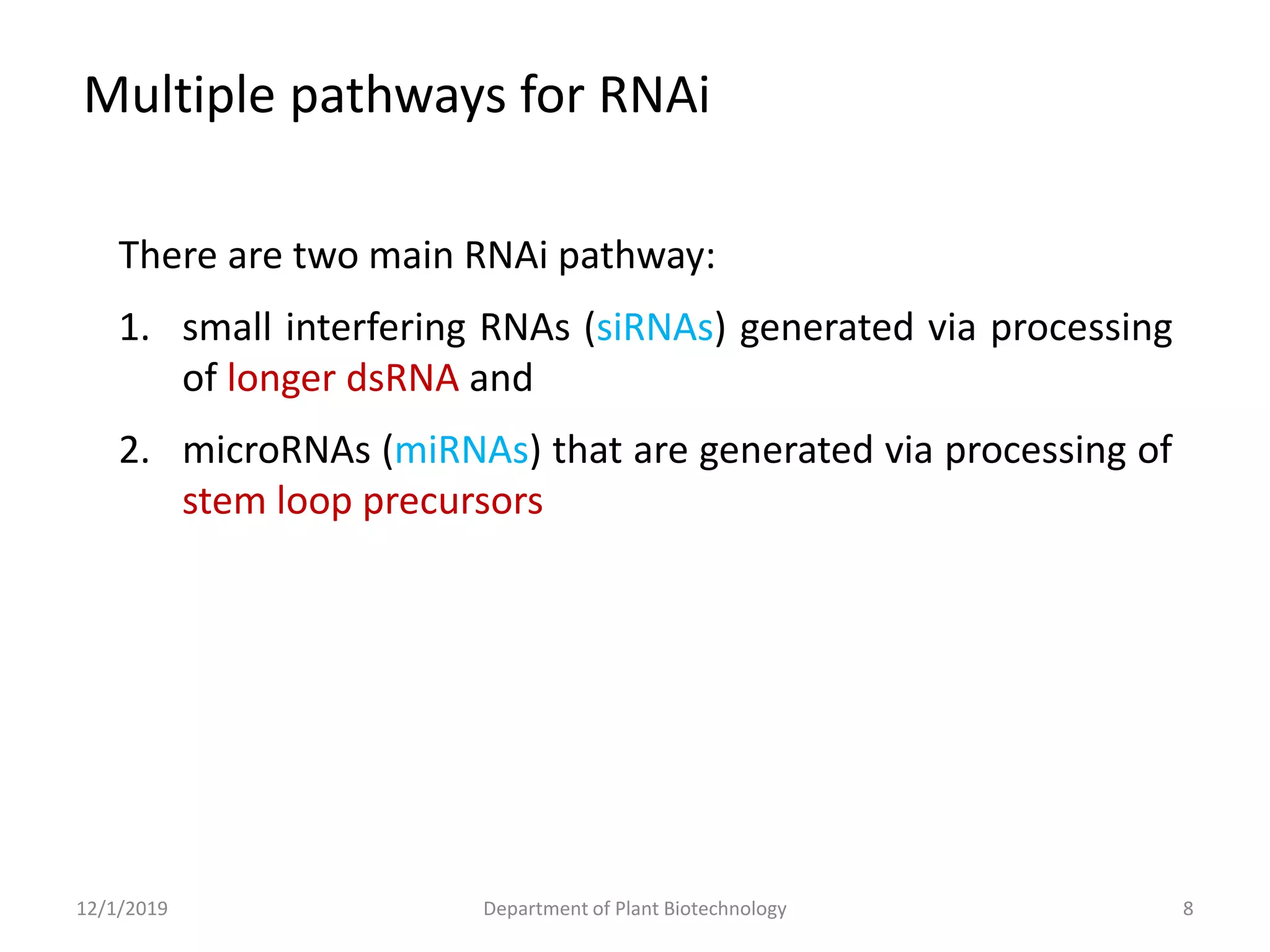 RNA Interference (RNAi) | PPTX