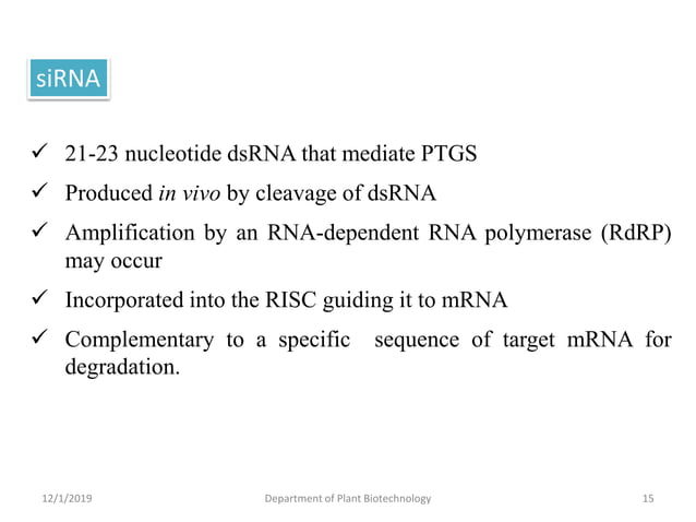 RNA Interference (RNAi) | PPTX
