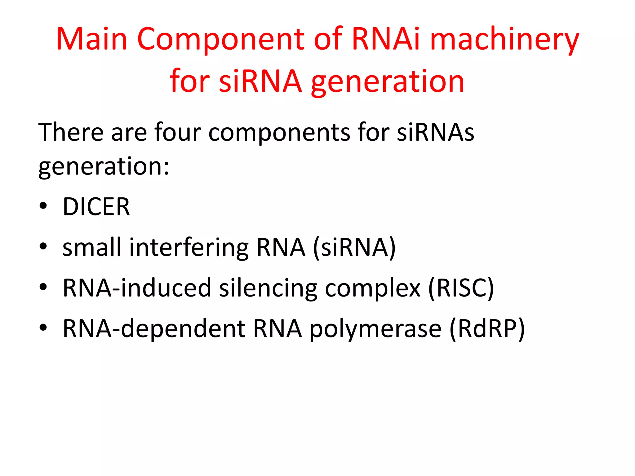 RNAi (RNA interference/ Gene Silencing) and its importance | PPTX ...