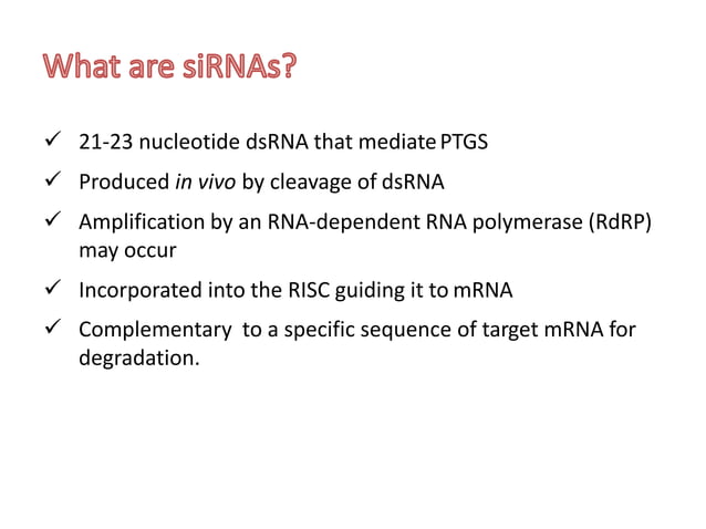RNAi (RNA interference/ Gene Silencing) and its importance | PPTX ...