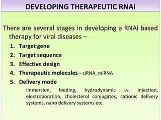 RNA interference (RNAi):A therapeutic strategy for aquaculture | PPT