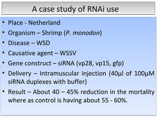 RNA interference (RNAi):A therapeutic strategy for aquaculture | PPT