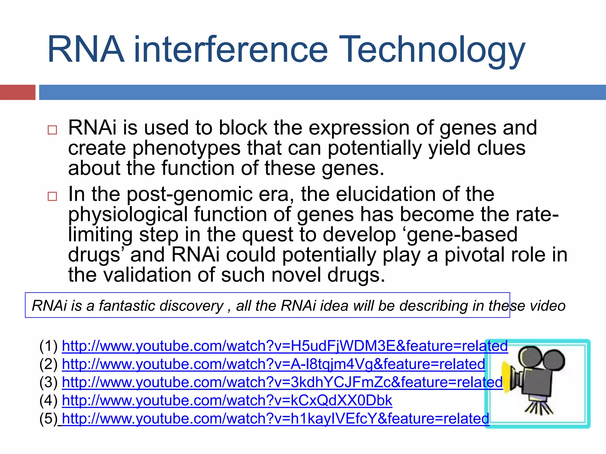 RNA interference (RNAi) | PPSX