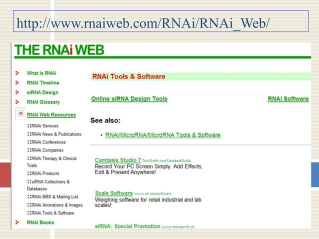 RNA interference (RNAi) | PPSX | Programming Languages | Computing