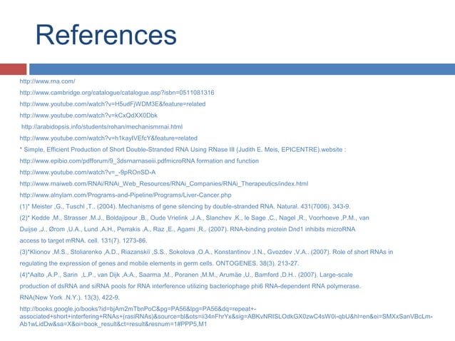 RNA interference (RNAi) | PPSX | Programming Languages | Computing