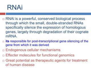 RNA interference (RNAi) | PPSX