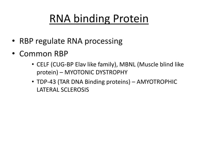 Rna and truncated form in health and diseases | PPT