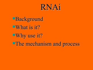 Rna interference | PPT