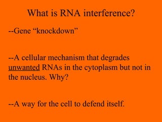 Rna interference | PPT