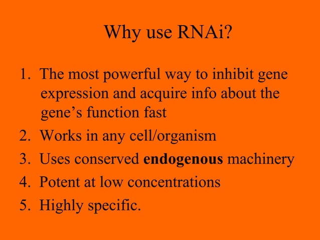 Rna interference | PPT