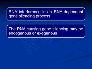 Rna interference | PPT