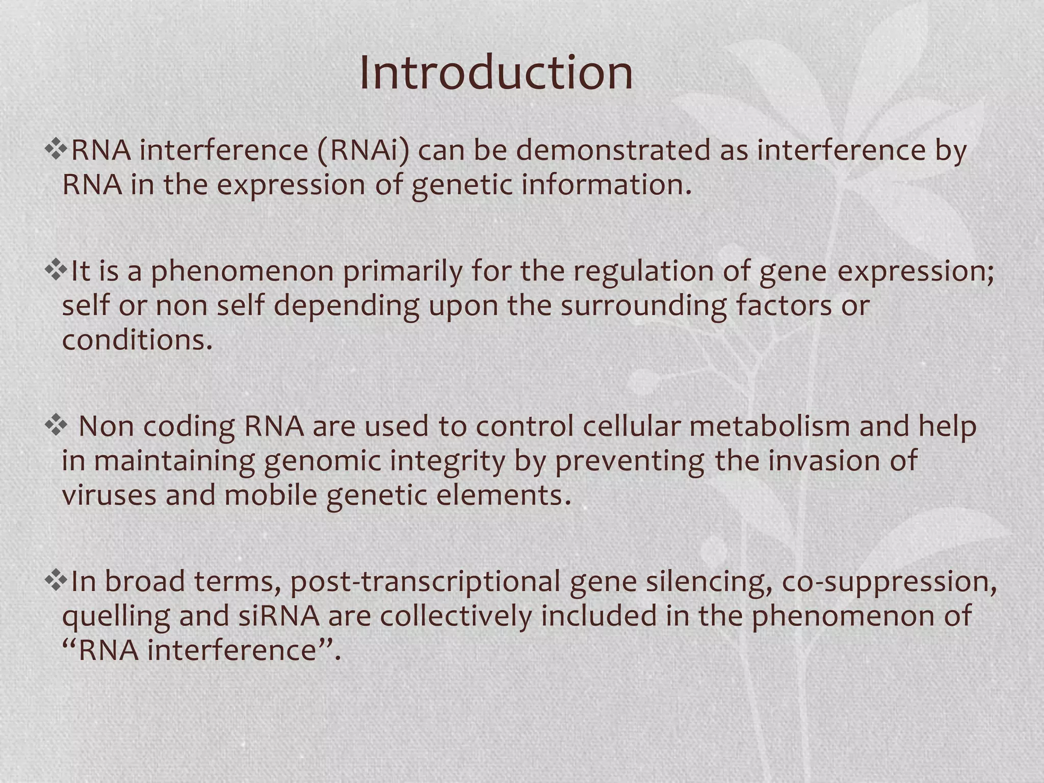 Rna interference | PPTX