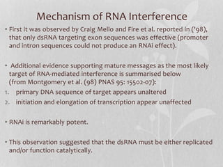 Rna interference | PPTX