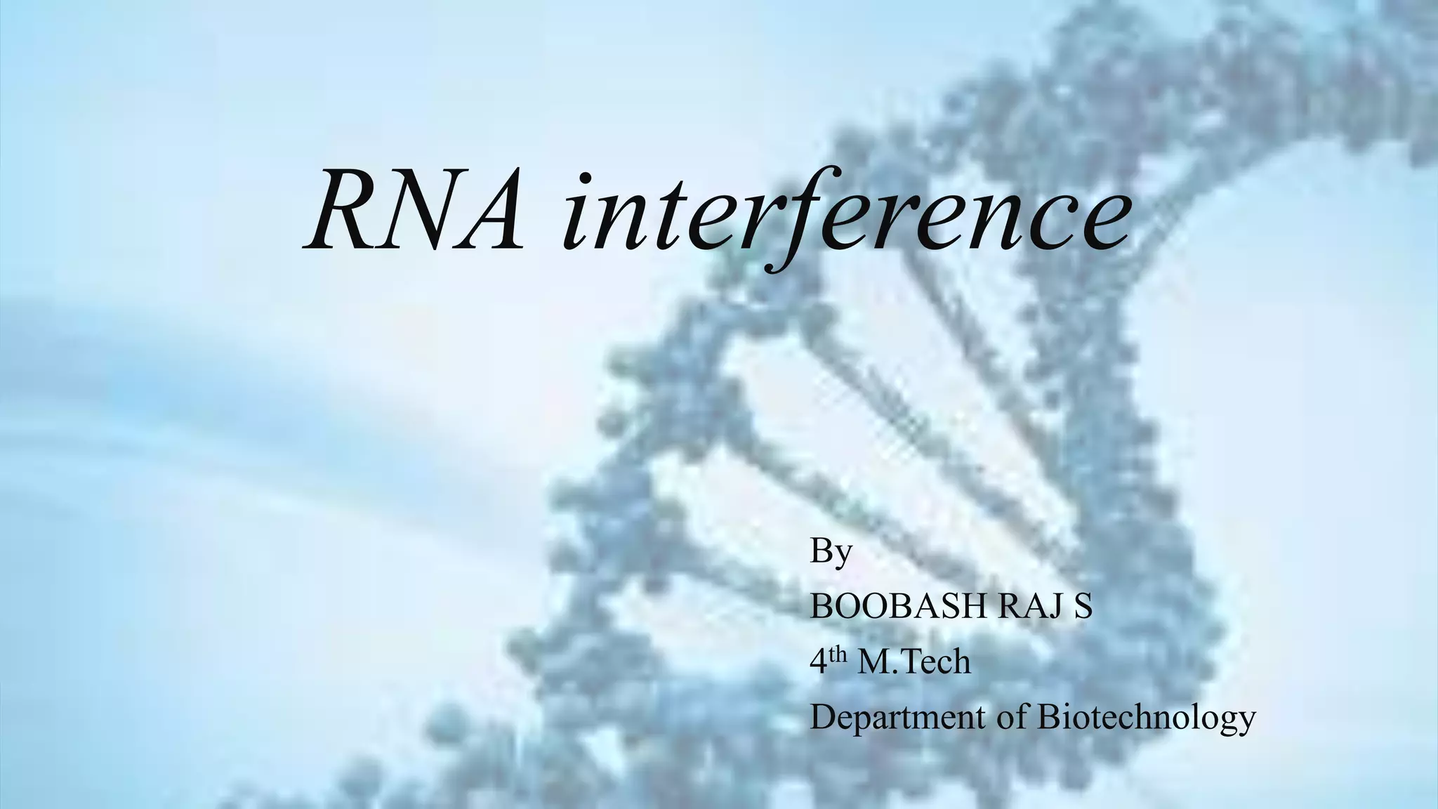 Rna interference | PPT