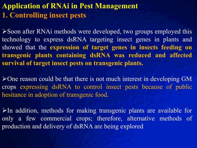 Rna Interference In Insect Pest Management Rnai In Ipm Ppt Beekeeping Hobbies And Interests