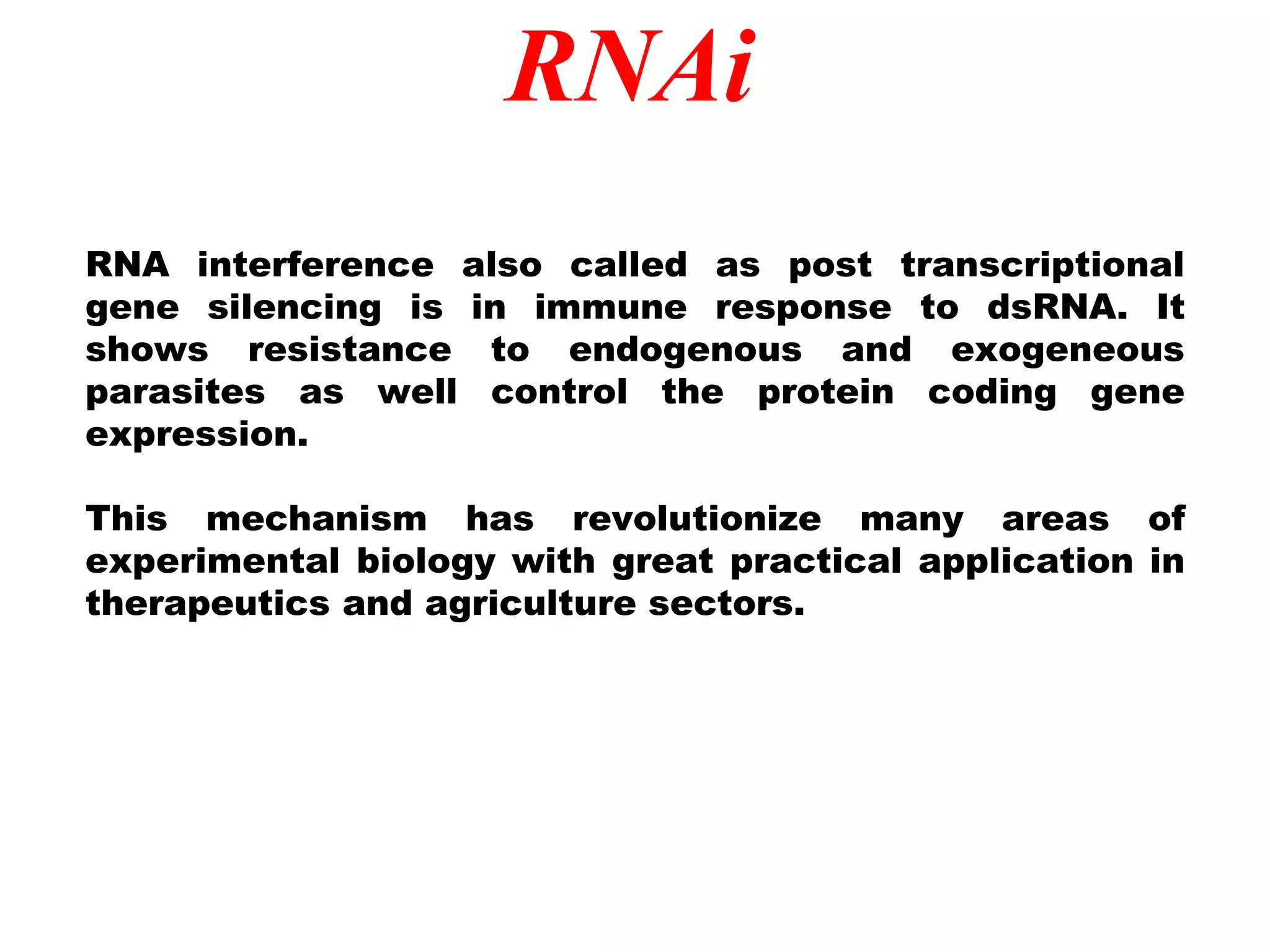 RNA interference (RNAi) | PPTX
