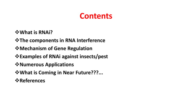 RNA interference (RNAi) in plants | PPTX | Gardening | Home & Garden