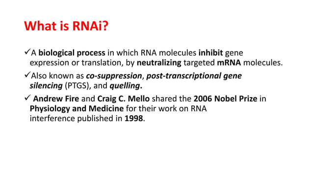 RNA interference (RNAi) in plants | PPTX | Gardening | Home & Garden