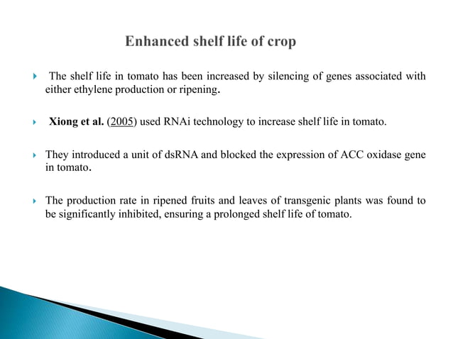 Rna interferences in crop improvement | PPTX