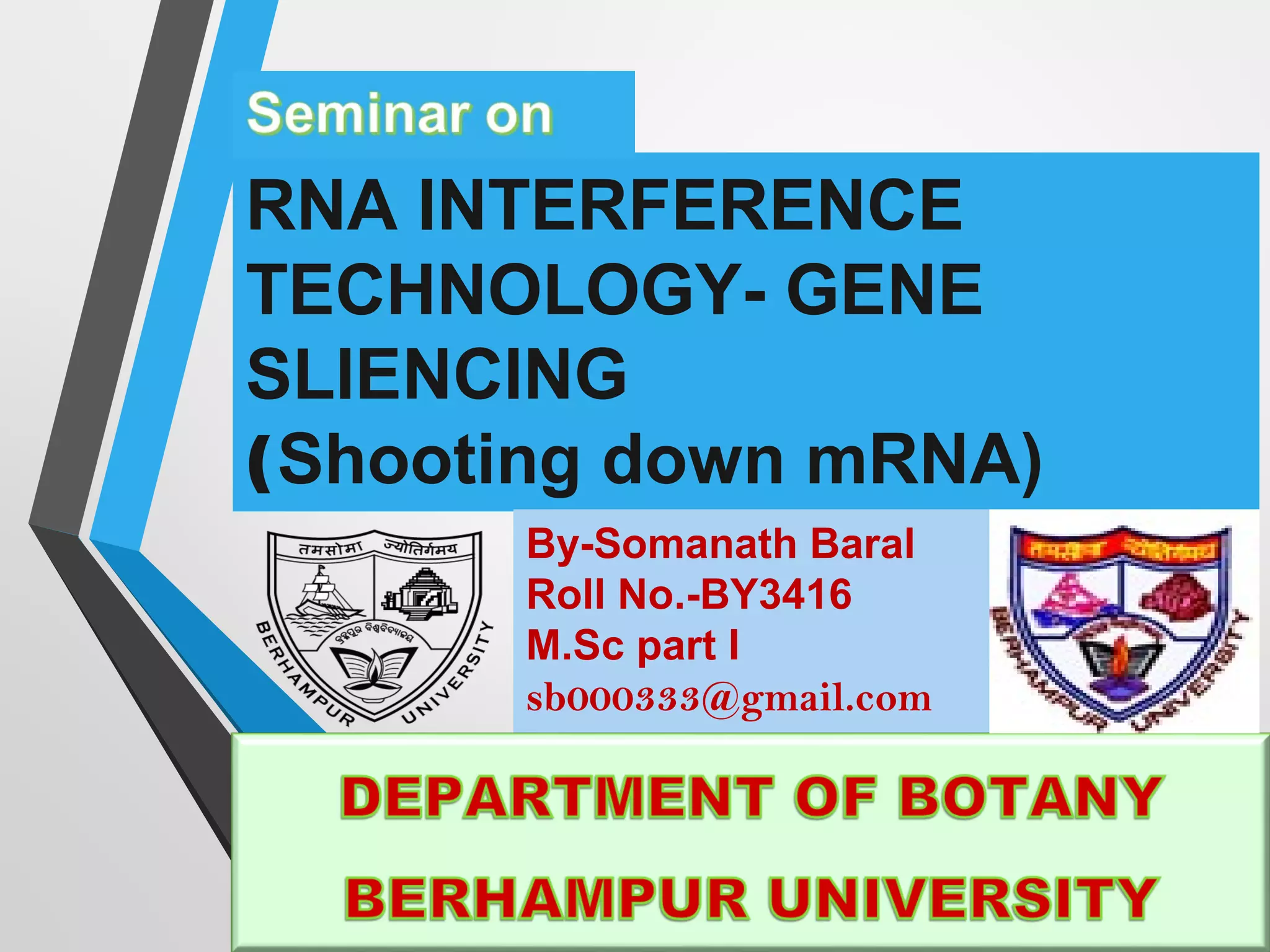 RNA Interference technology | PPT