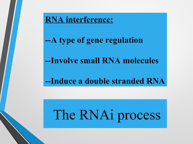 RNA Interference technology | PPT | Genetics | Science