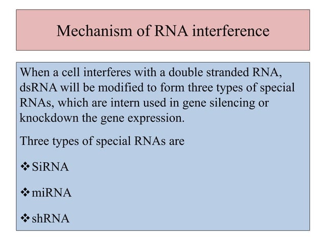 Rna interfernce | PPT